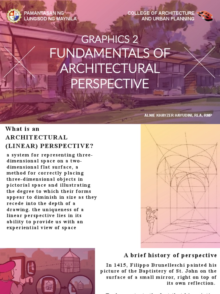 Fundamentals of Architectural Perspective | PDF | Perspective ...