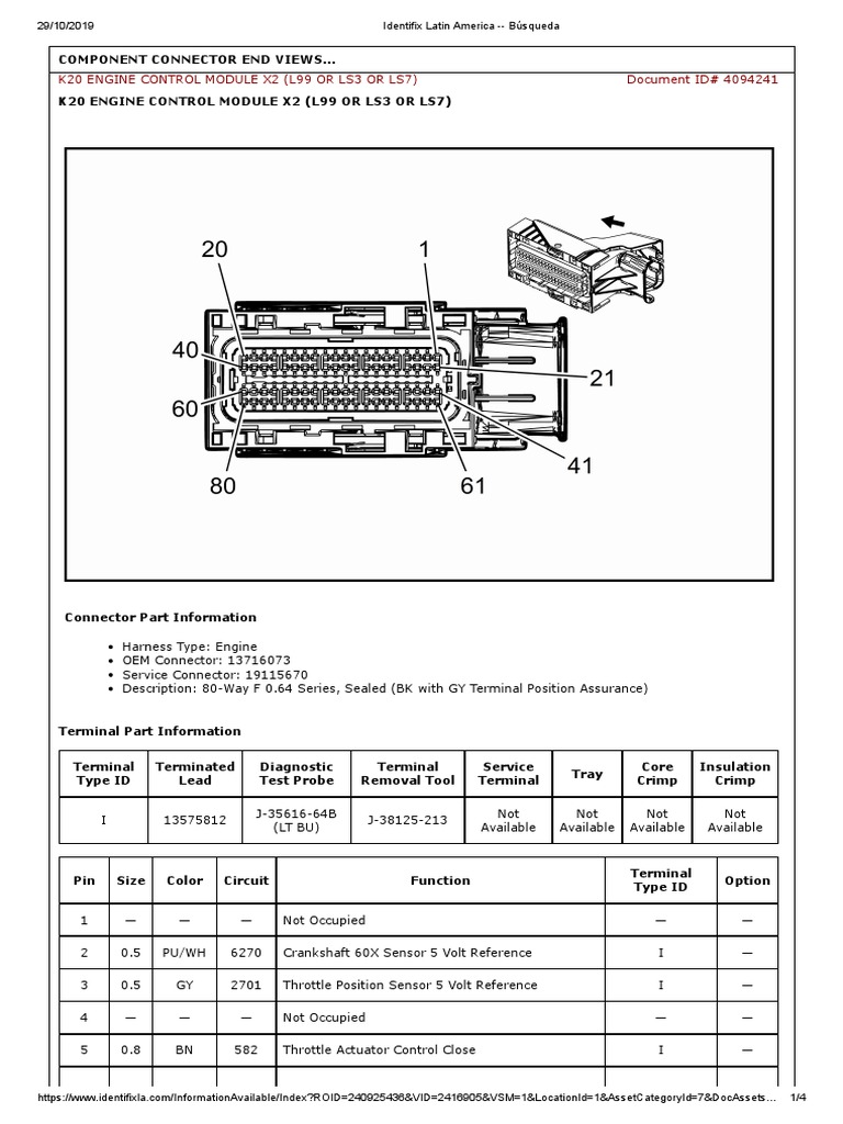 Module X2 (L99 or LS3 or LS7) | PDF | Electrical Connector | Fuel Injection