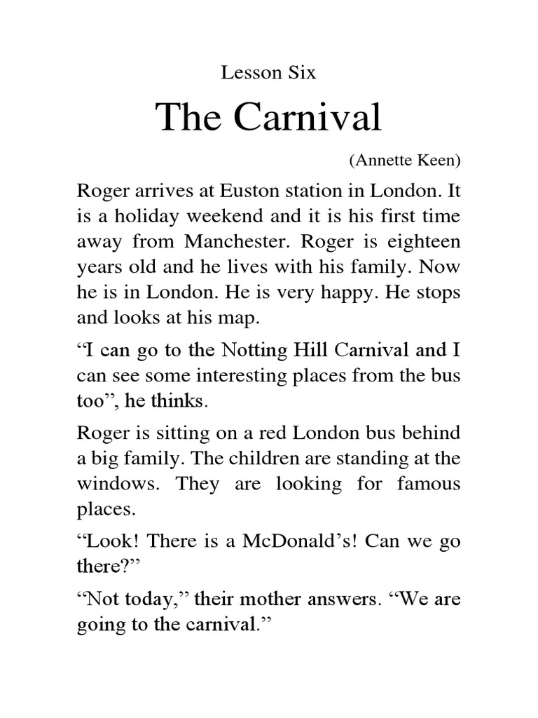 006 Lesson Six | PDF | Carnival