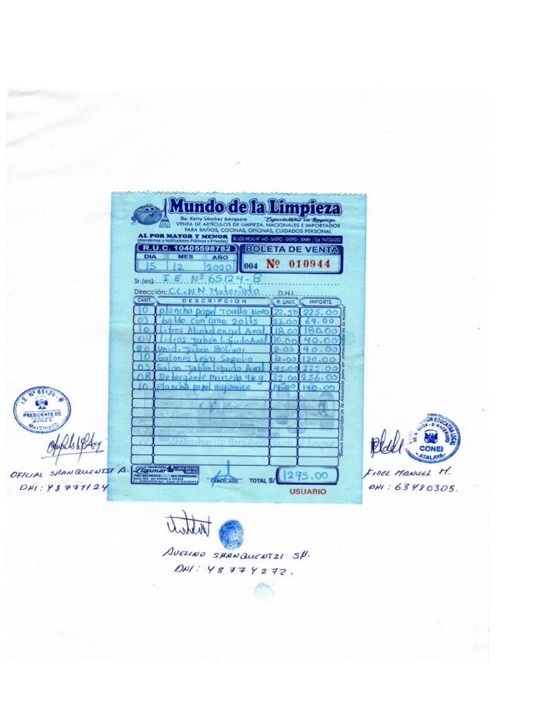 Boletas de Compras | PDF