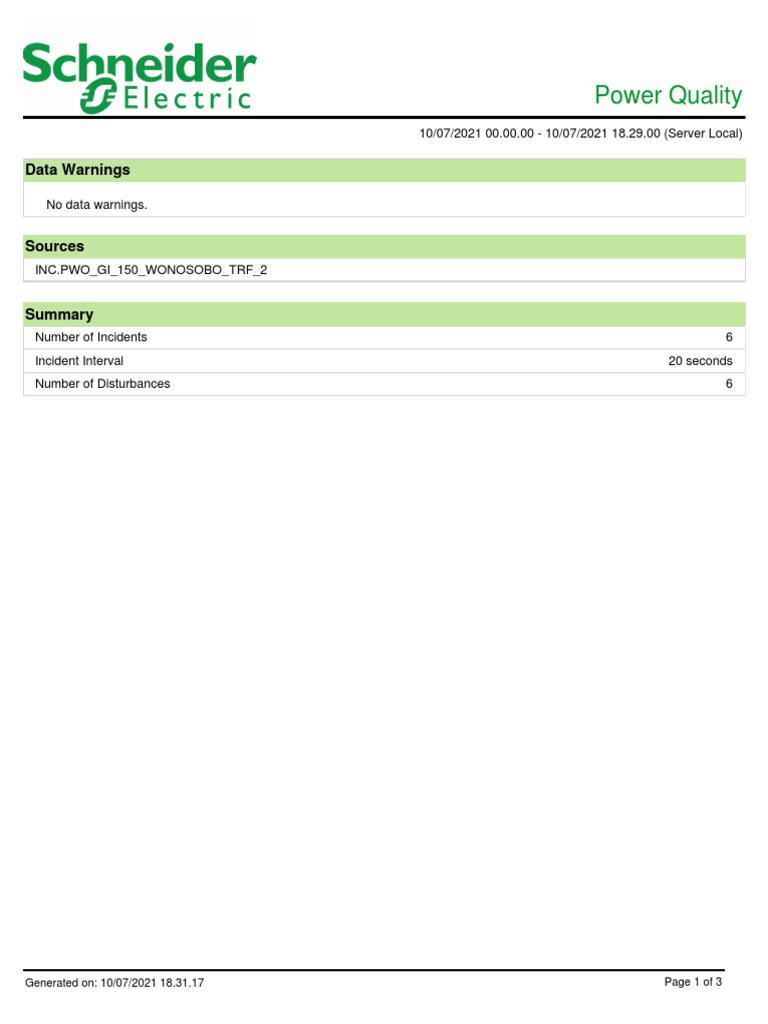 Power Quality Report - 18 | Download Free PDF | Electrical Engineering ...