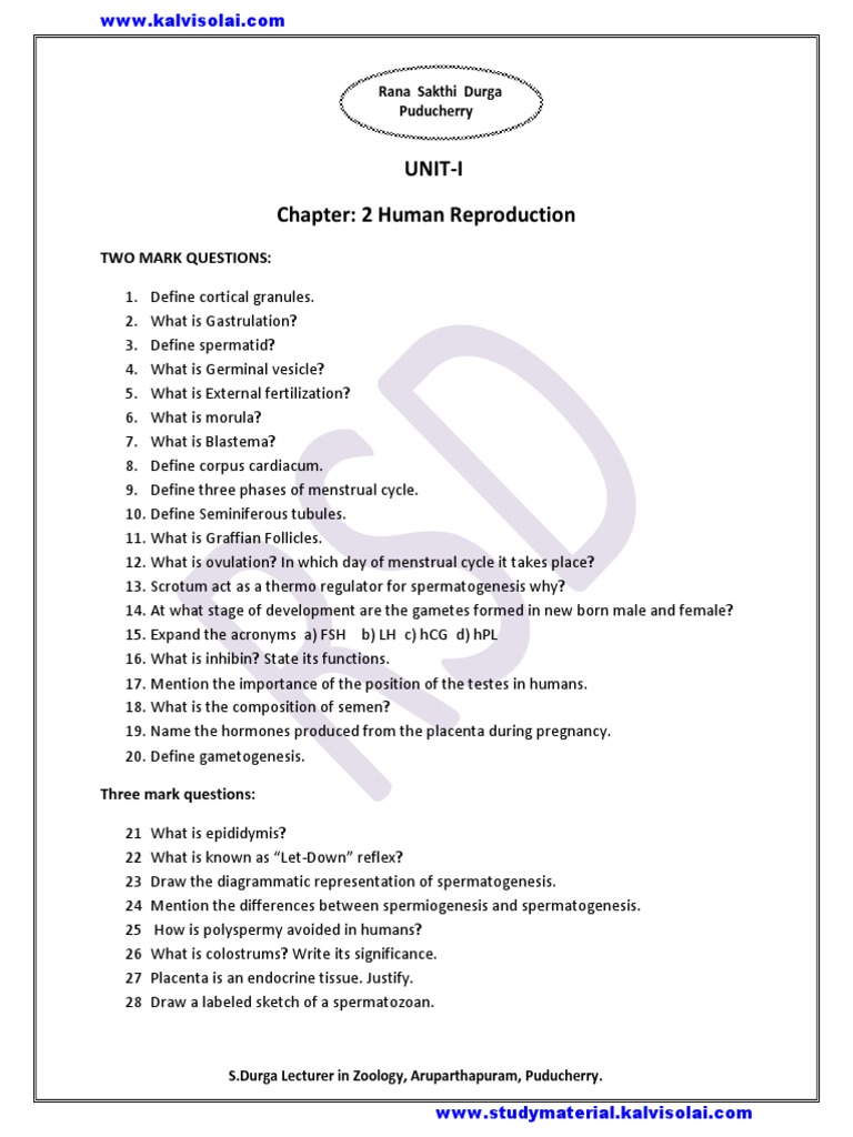 Human Reproduction: An Overview of Key Concepts and Hormonal Processes ...