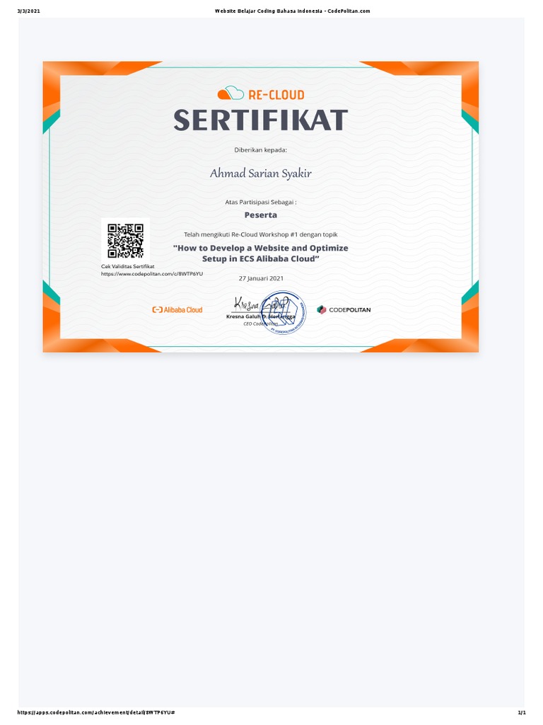 Website Belajar Coding Bahasa Indonesia | PDF
