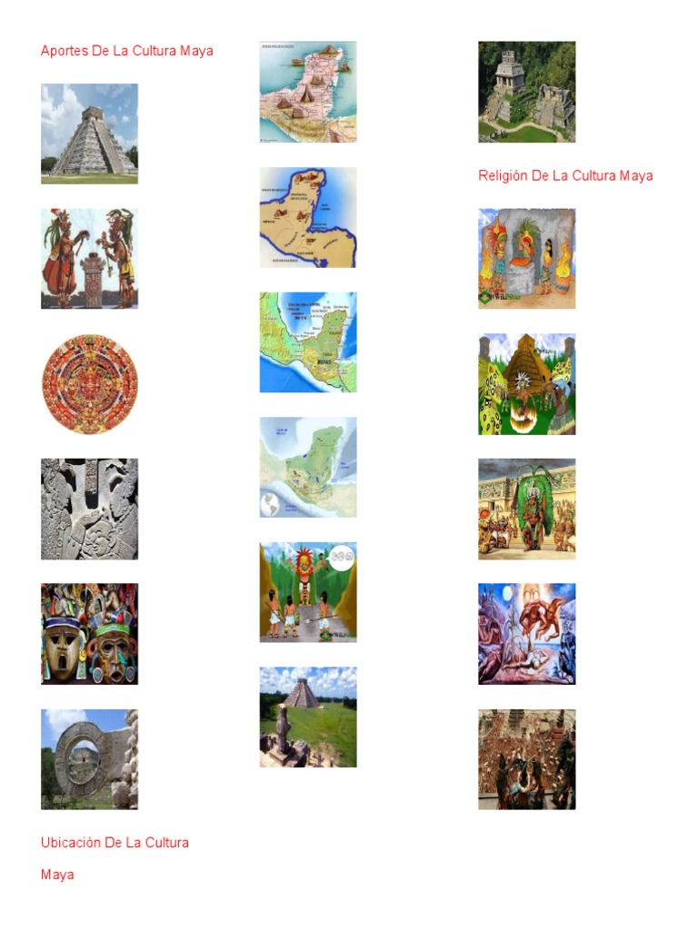 Aportes de La Cultura Maya | PDF