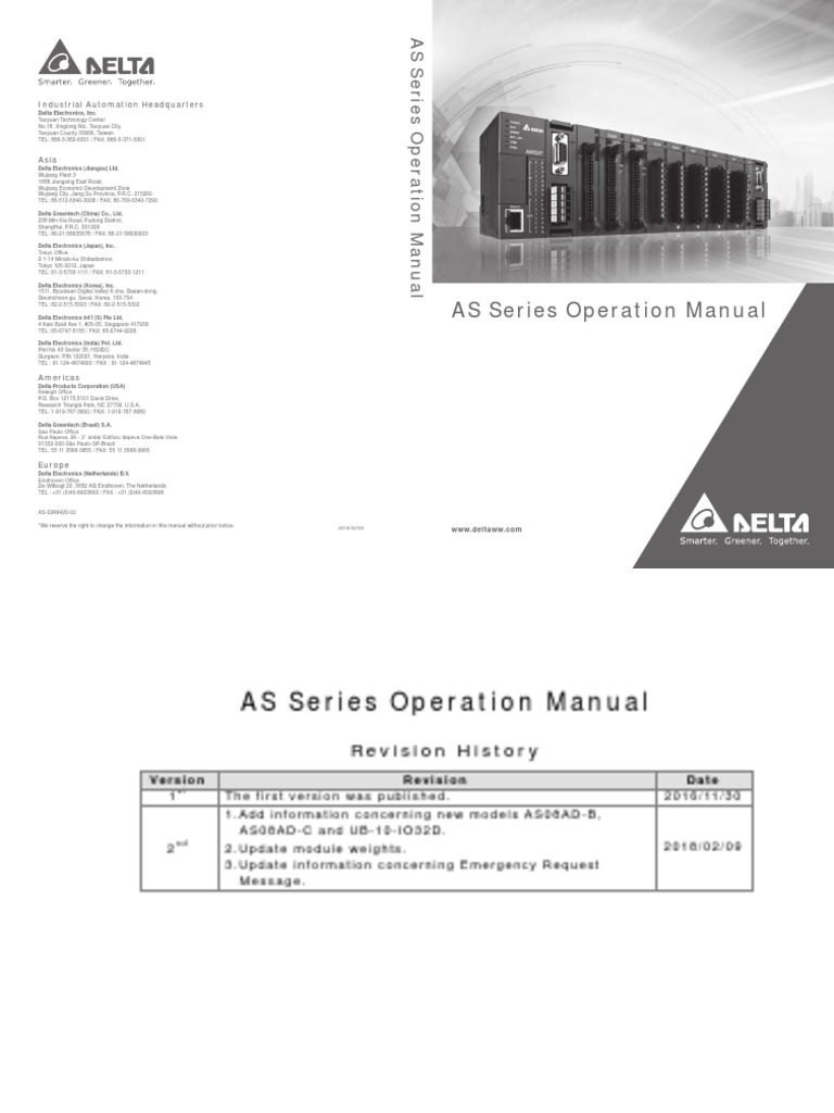 Manual Operation AS300 | PDF | Programmable Logic Controller | Computer Networking