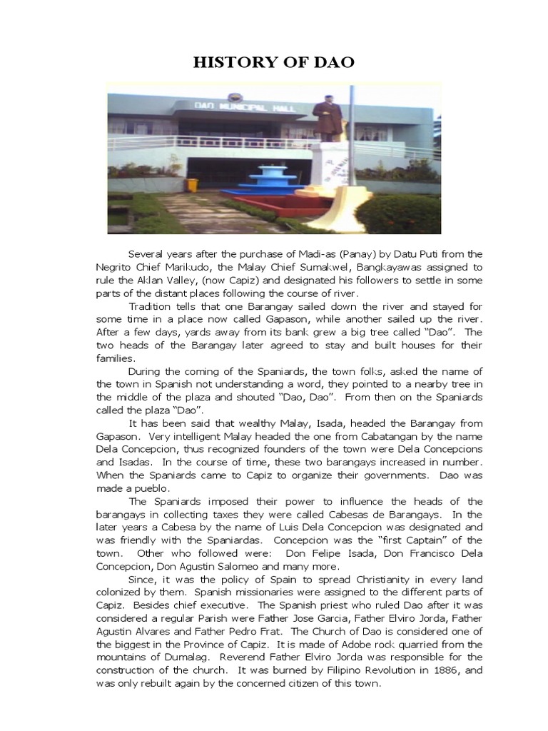 History of Dao | PDF