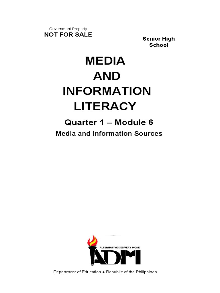 Media AND Information Literacy: Quarter 1 - Module 6 | PDF ...