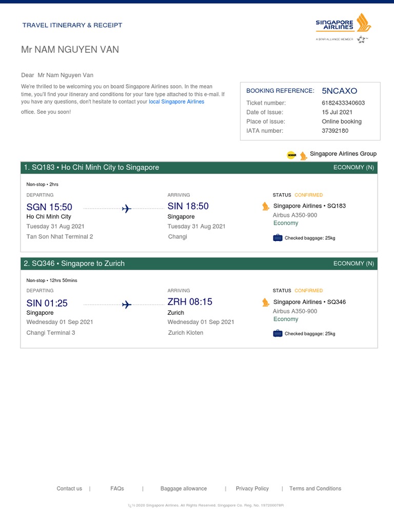 Tickets Receipts | PDF | Airlines | Baggage