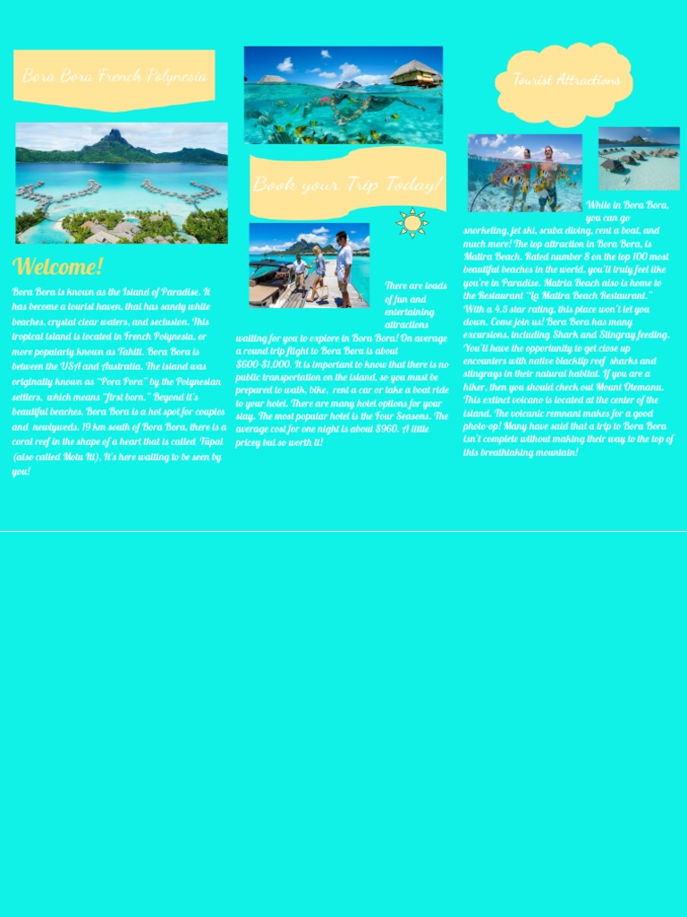 Dream Vacation Brochure | Download Free PDF | Nature