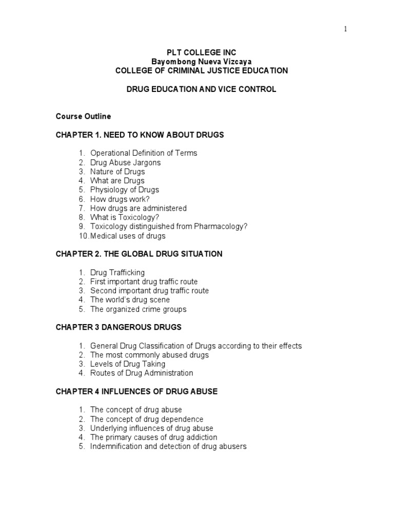 Drug Education Notes | PDF | Morphine | Cocaine