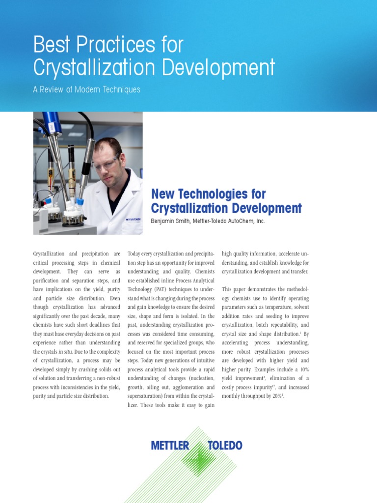 Crystallization Development Best Practices | PDF | Crystallization | Nucleation