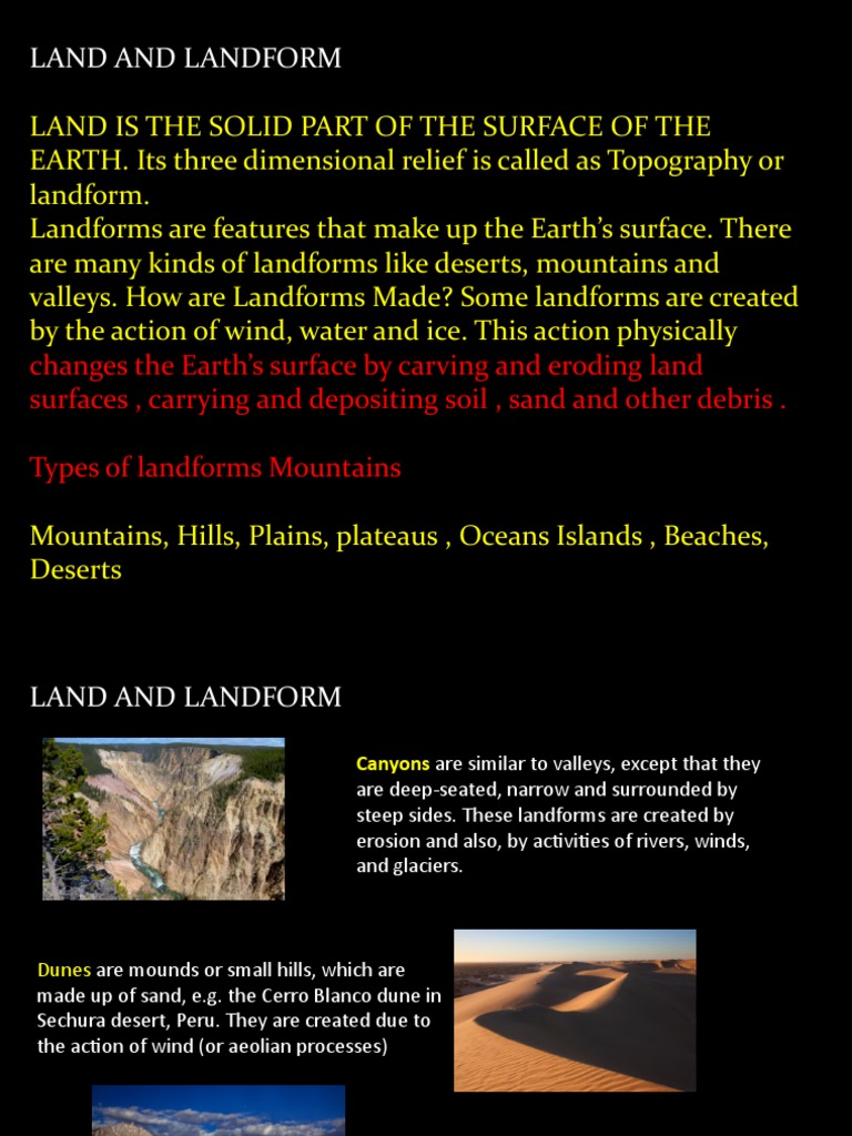 Understanding Landforms and Topography | PDF | Contour Line | Drainage
