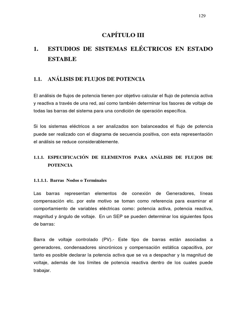 Estudio de Sep Estado Estable | Descargar gratis PDF | Energia electrica | voltaje