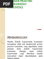 Standar Praktik Dalam Keperawatan Komunitas | PDF