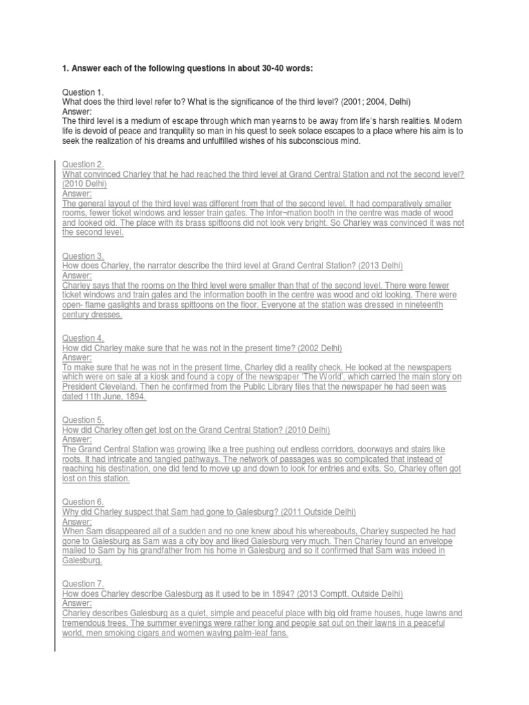 Answer Each of The Following Questions in About 30-40 Words | PDF