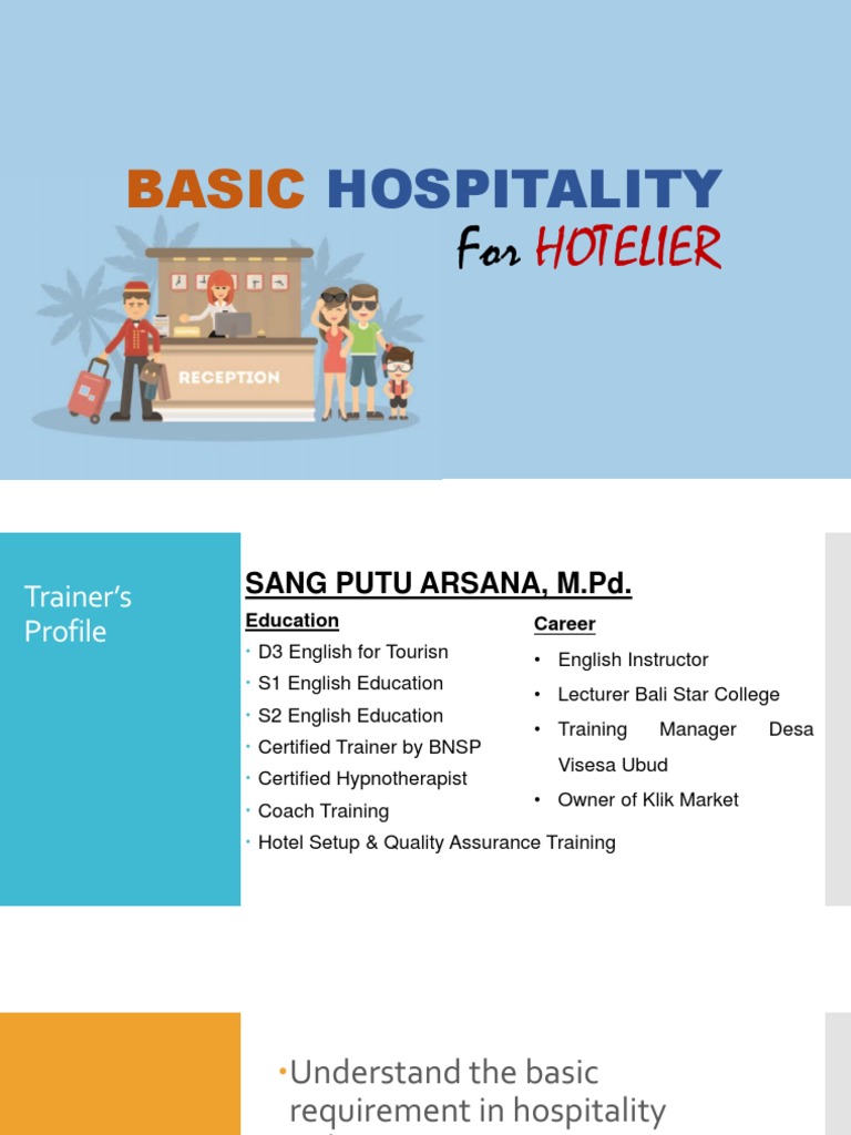 Basic Hospitality | PDF