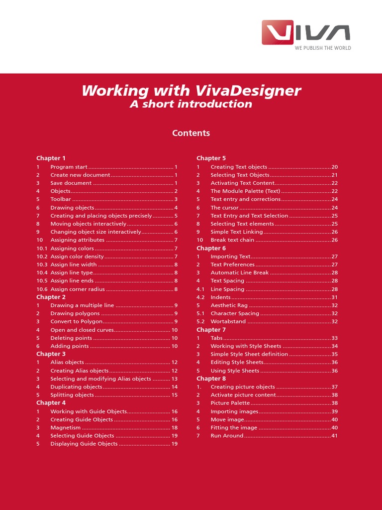 Viva Designer First Steps | PDF | Menu (Computing) | Button (Computing)