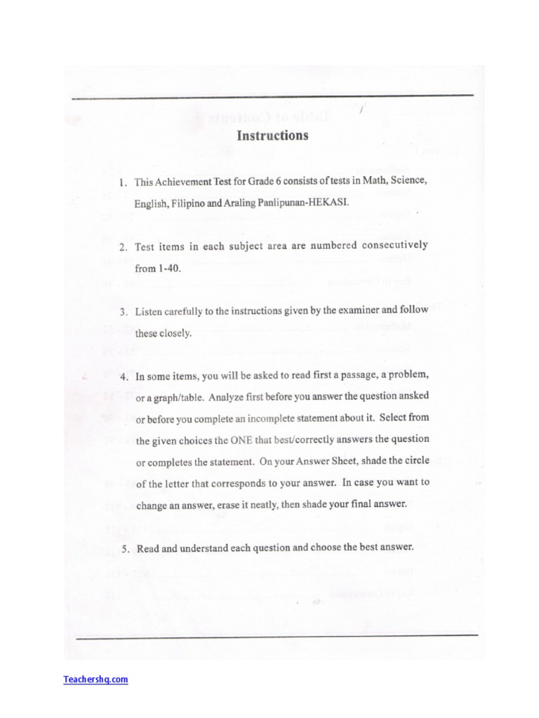 Nat 6 Msa Reviewer - Part 2 | PDF