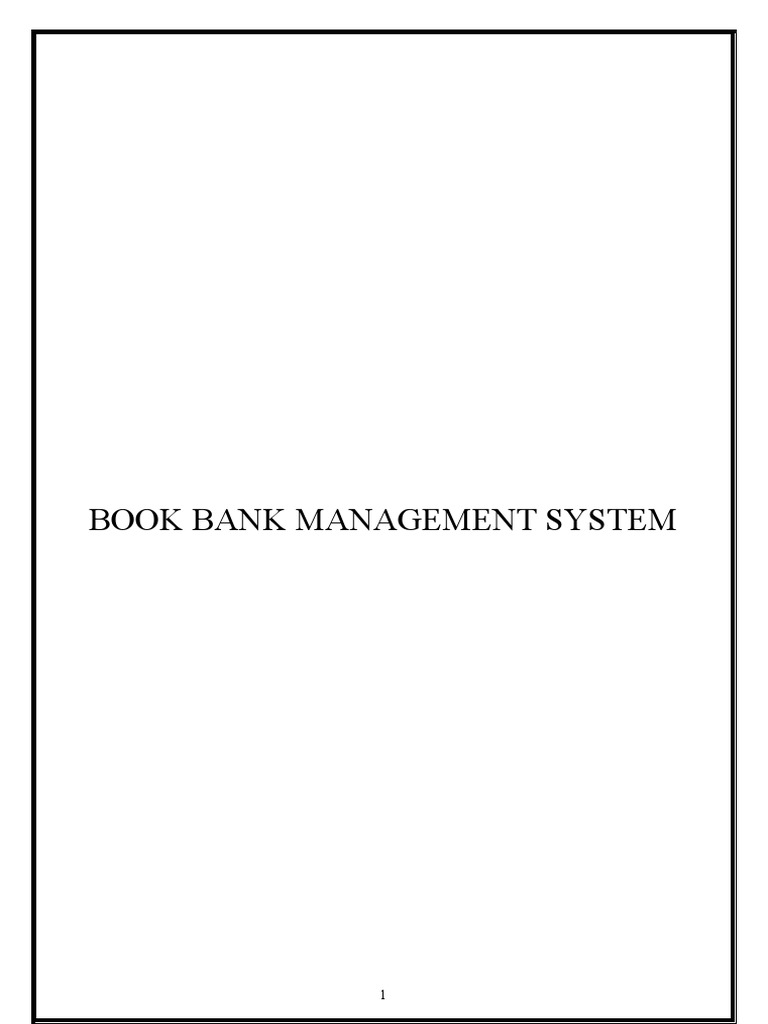 OOAD Project - Book Bank Management System | PDF | Microsoft Sql Server ...