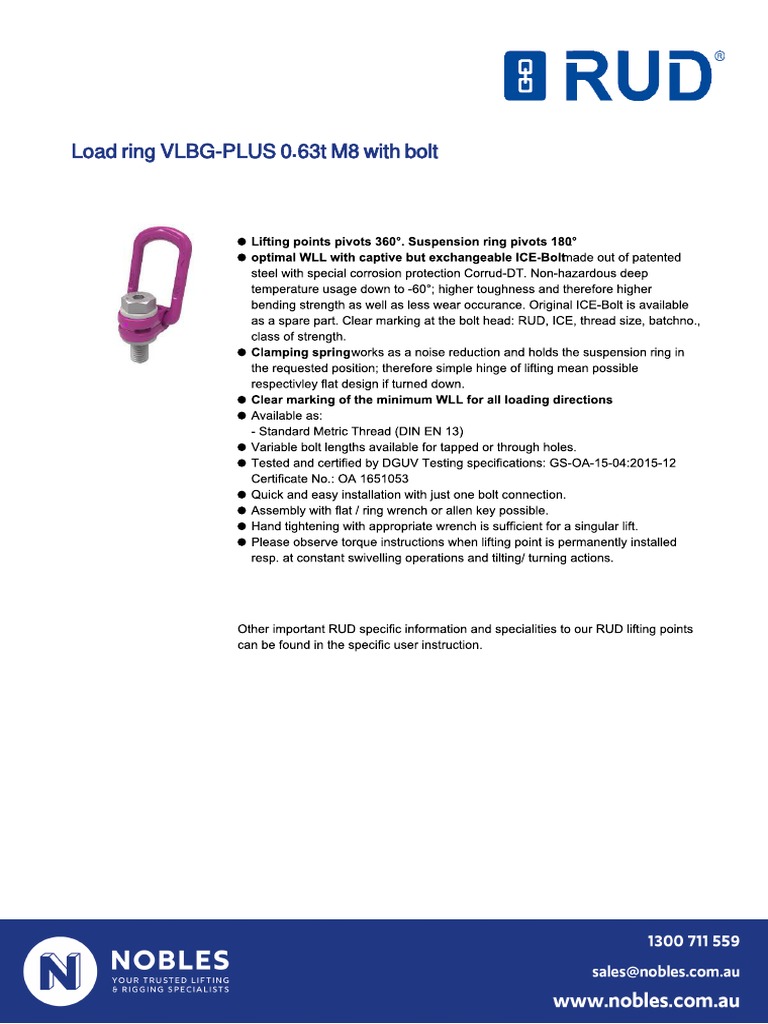 VLBG-PLUS Product Specification Sheet | PDF