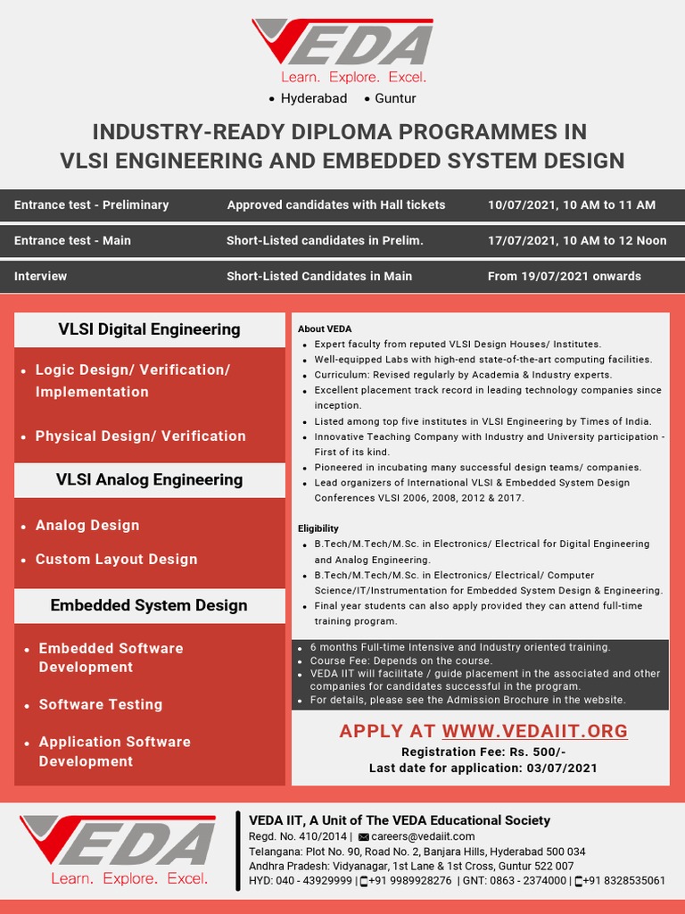Industry-Ready Diploma Programmes in VLSI Engineering and Embedded ...