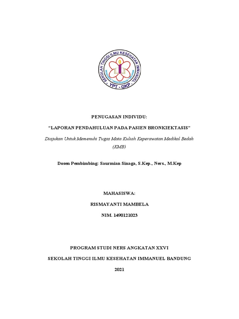 Rismayanti Mambela - LP Bronkitis | PDF