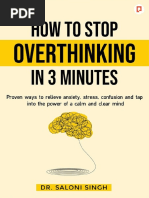 How To Stop Overthinking | PDF | Anxiety Disorder | Anxiety