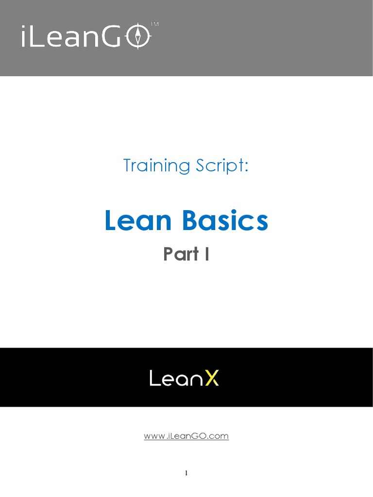 Lean Basics: Training Script | PDF | Profit (Economics) | Business Process
