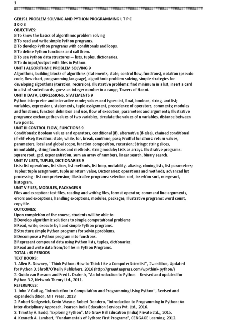 Be Robotics Detailed Syllabus Imp | PDF | Class (Computer Programming ... Be Robotics Detailed Syllabus Imp | PDF | Class (Computer Programming ...