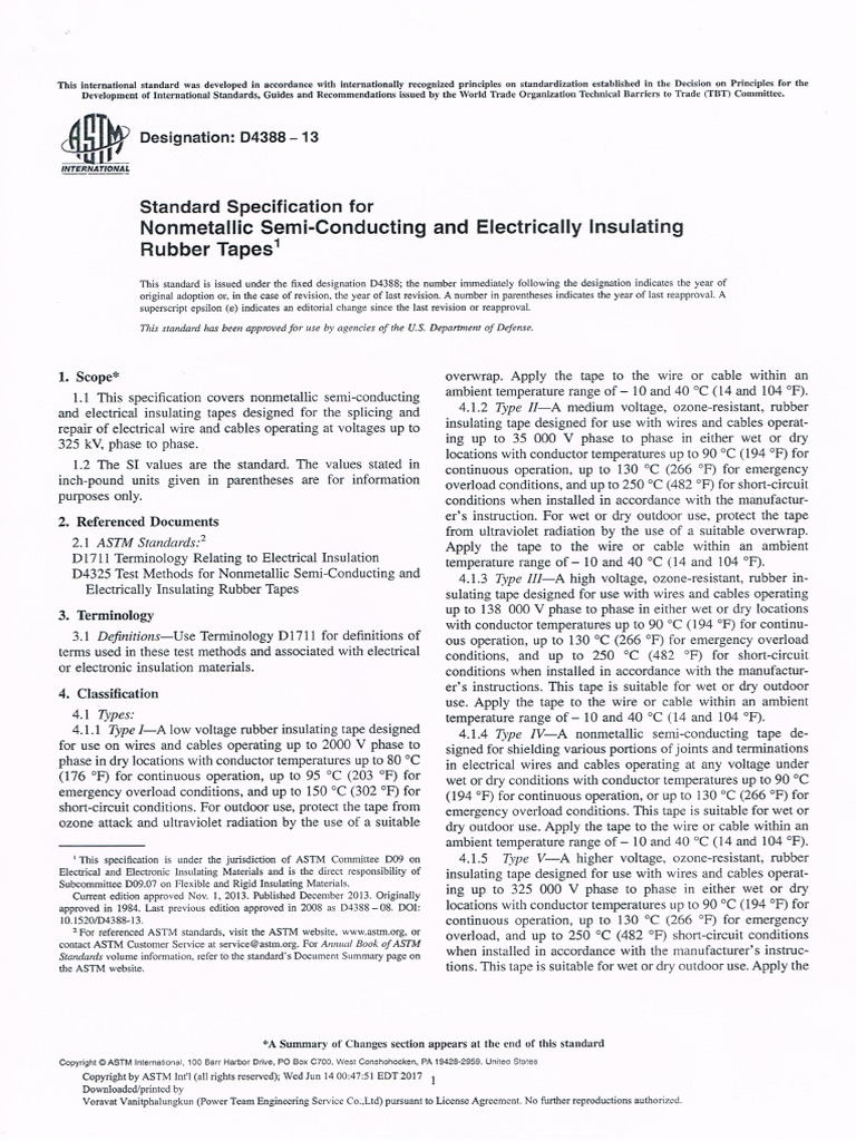 ASTM D 4388-13 Standard Specification For Nonmetallic Semi-Conducting ...