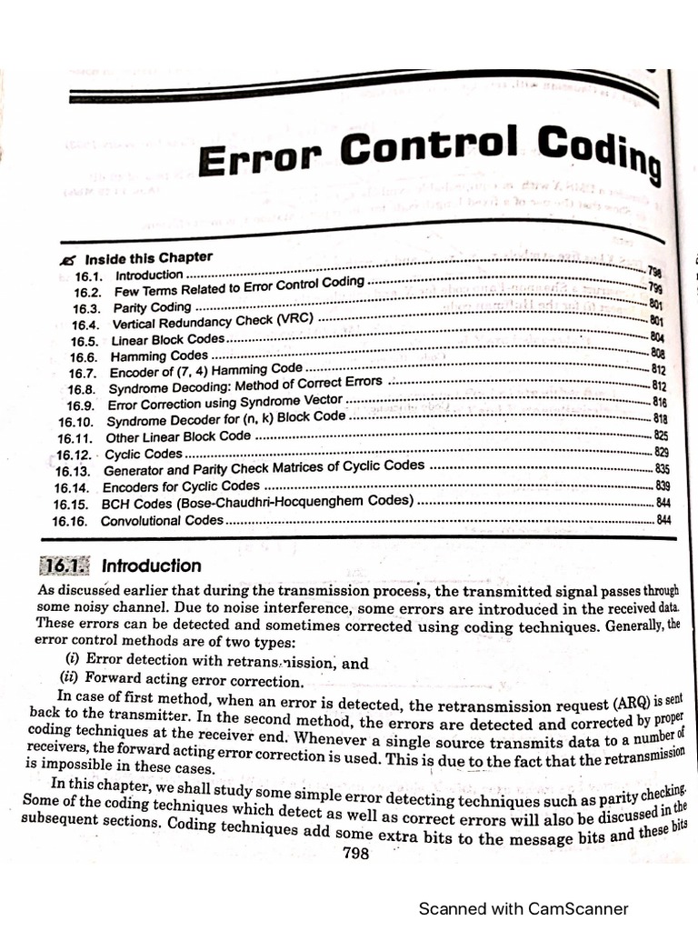 ITC Unit 3 Linear Block Code and Cyclic Code | PDF