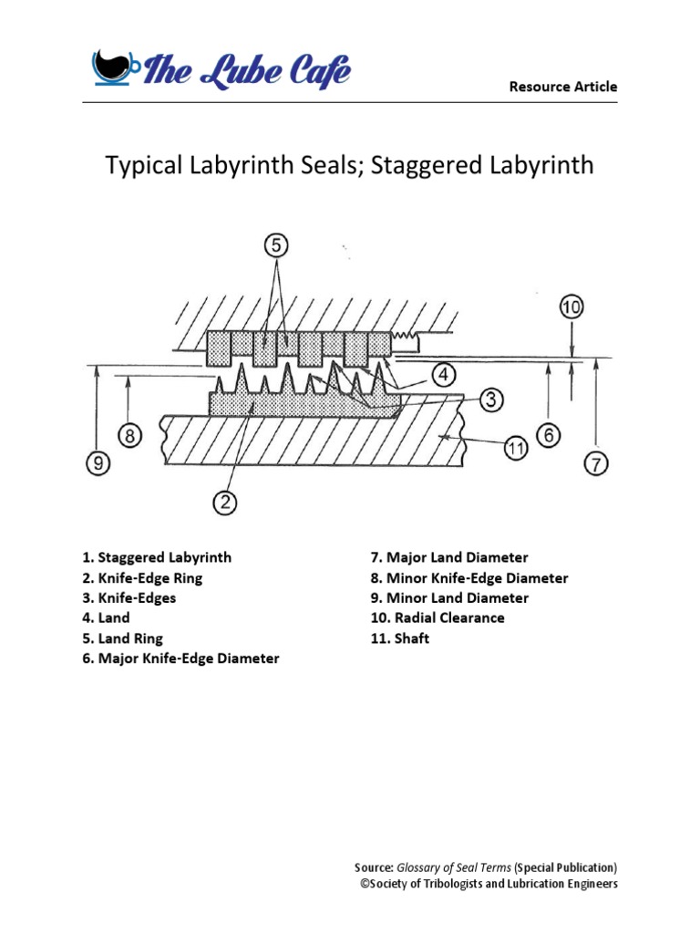 Typical Labyrinth Seals Staggered Labyrinth: Resource Article | PDF ...