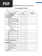 Nail Assessment Performance Checklist | PDF