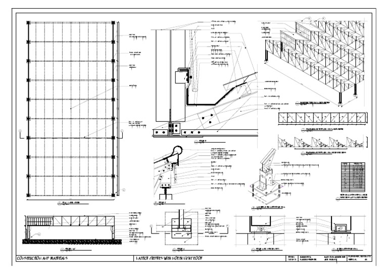 Plate 1 Lattice Girders With North Light Roof | PDF | Truss | Roof
