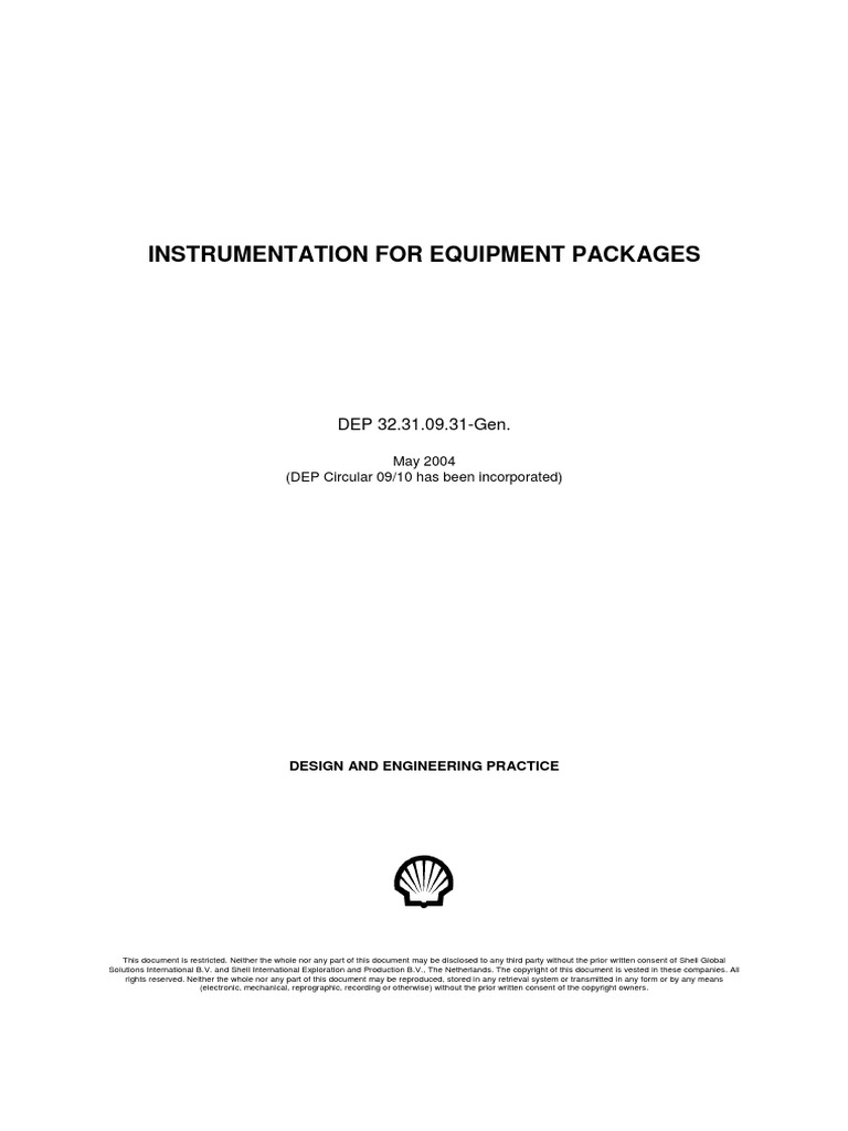 Dep 32.31.09.31 | PDF | Instrumentation | Specification (Technical ...