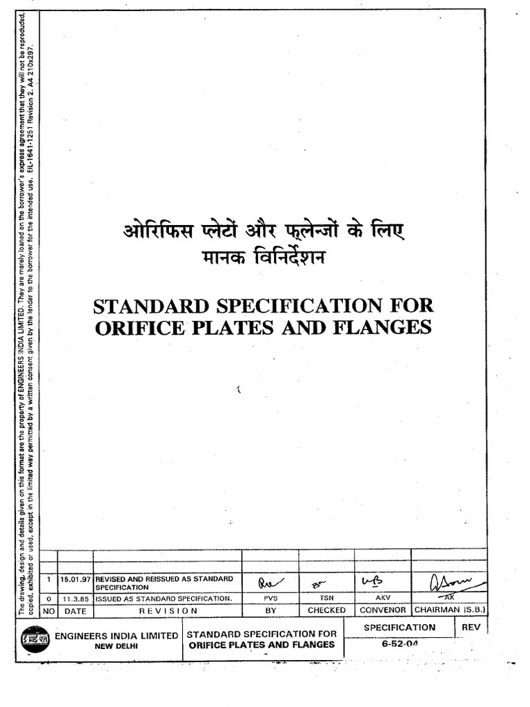 Eil Spec - Spec 6 - 52 - 004 | PDF