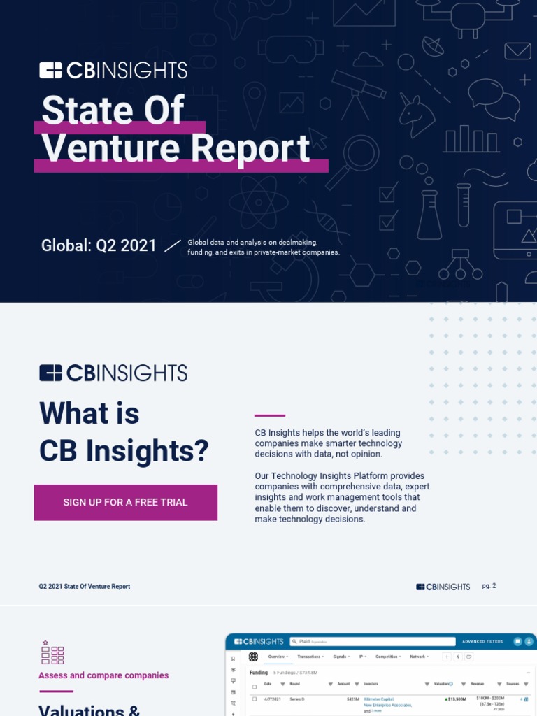 CB Insights Venture Report Q2 2021 | PDF | Venture Capital | Corporate ...