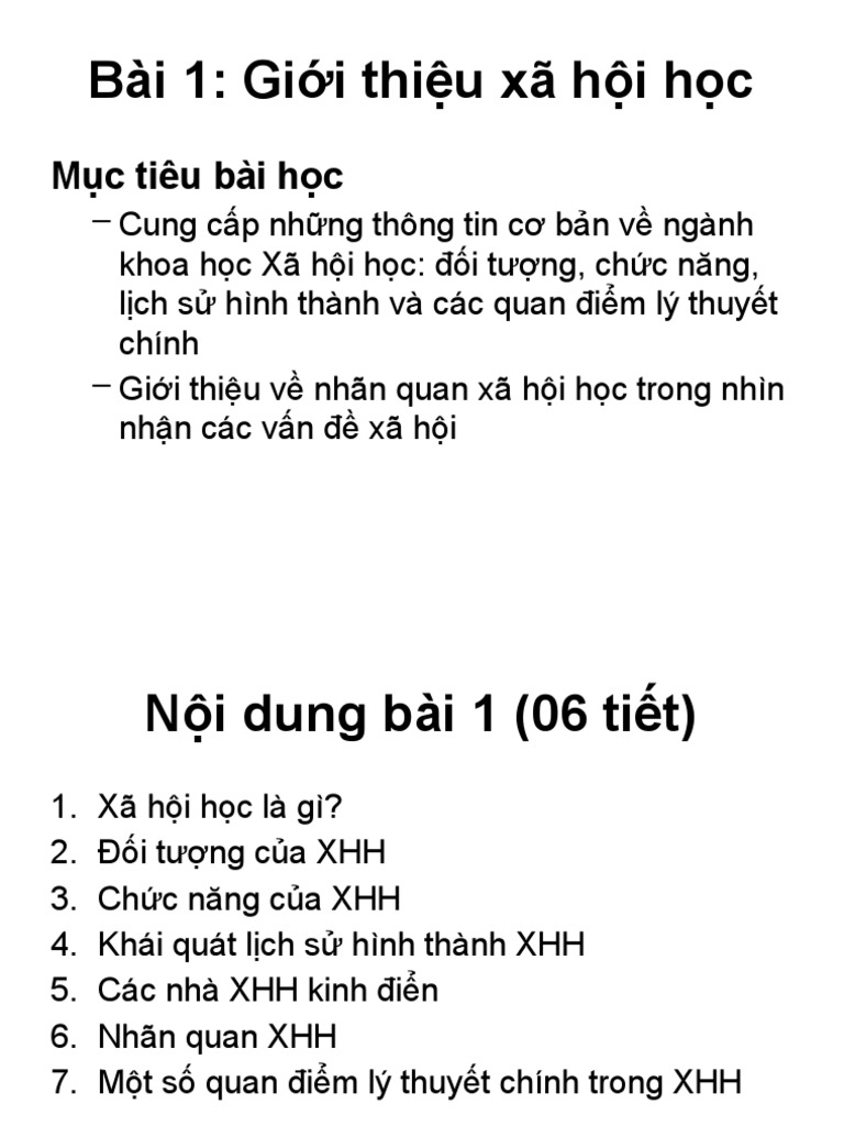 Bai 1 - Gioi Thieu XHH | PDF