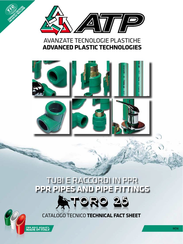 ATP TORO 25 Catalogue PPR Pipe | PDF