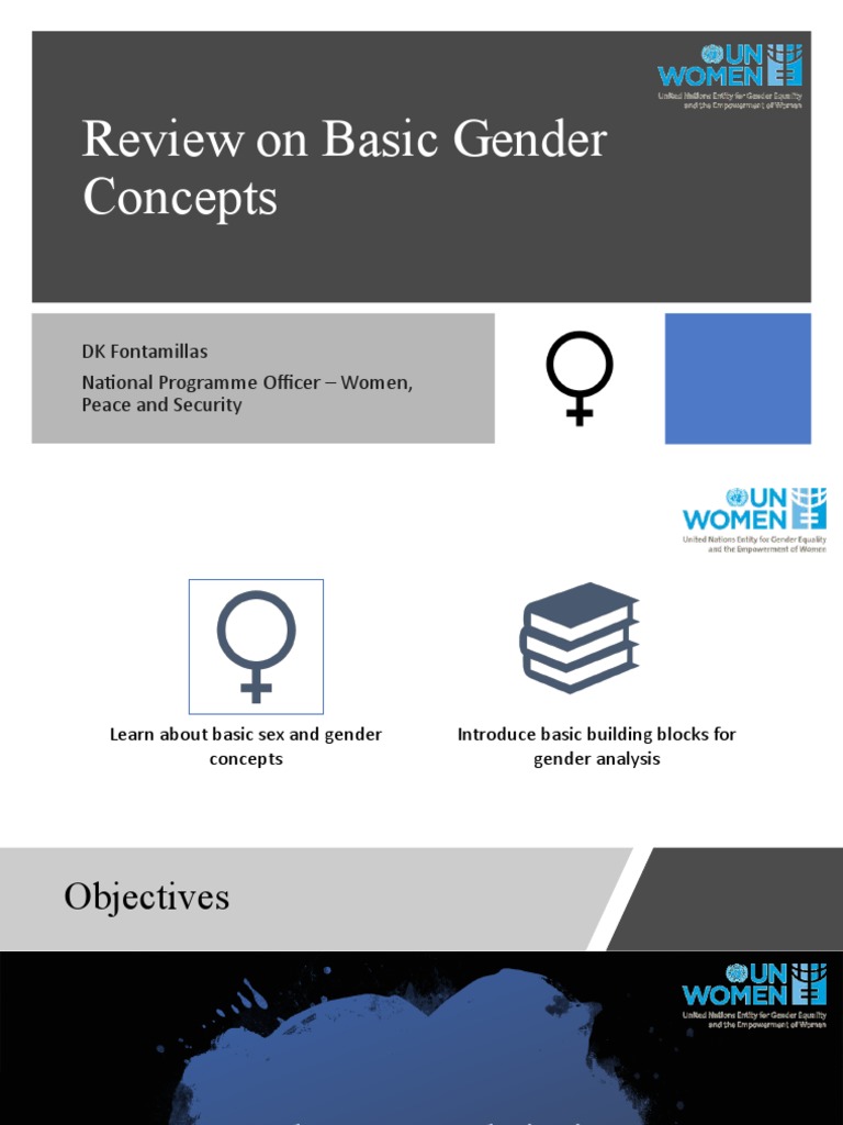 Review On Basic Gender Concepts: DK Fontamillas National Programme ...