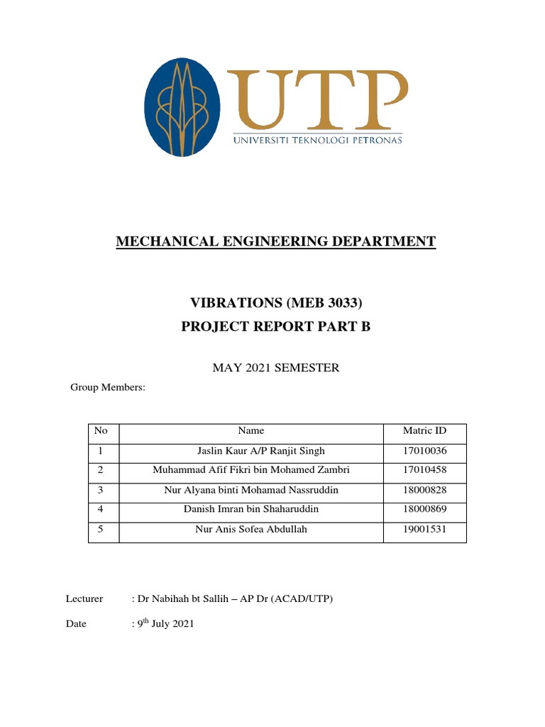 Analysis of Vibrations in a Piping System: Identifying Fault Conditions ...