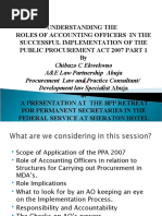 Understanding The Role of The Head of The Procuring Entity | PDF