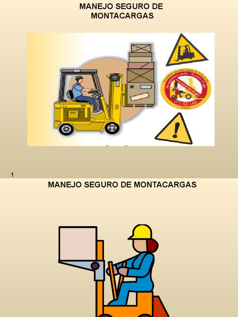 Seguridad en el Manejo de Montacargas | PDF | Máquina elevadora ...