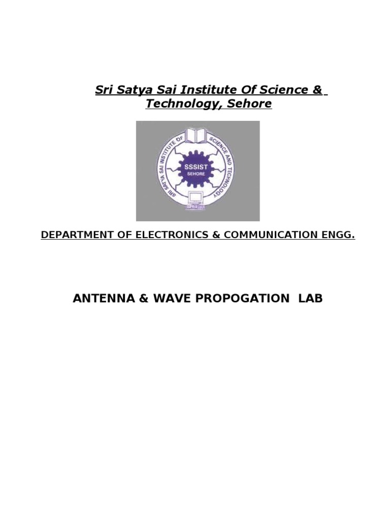 Antenna Lab Manual | PDF | Antenna (Radio) | Broadcasting
