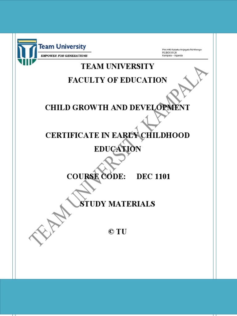 Child Growth and Development | PDF | Child Development | Relationships