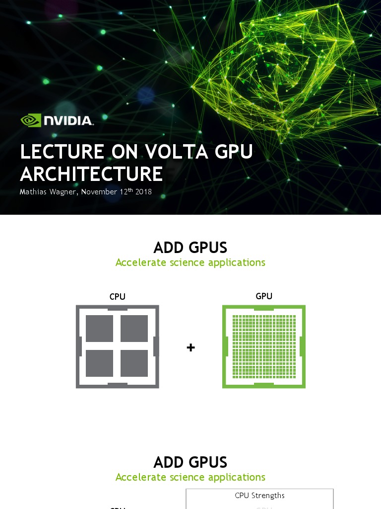 4 1 MWagner GPU Volta | PDF | Graphics Processing Unit | Parallel Computing