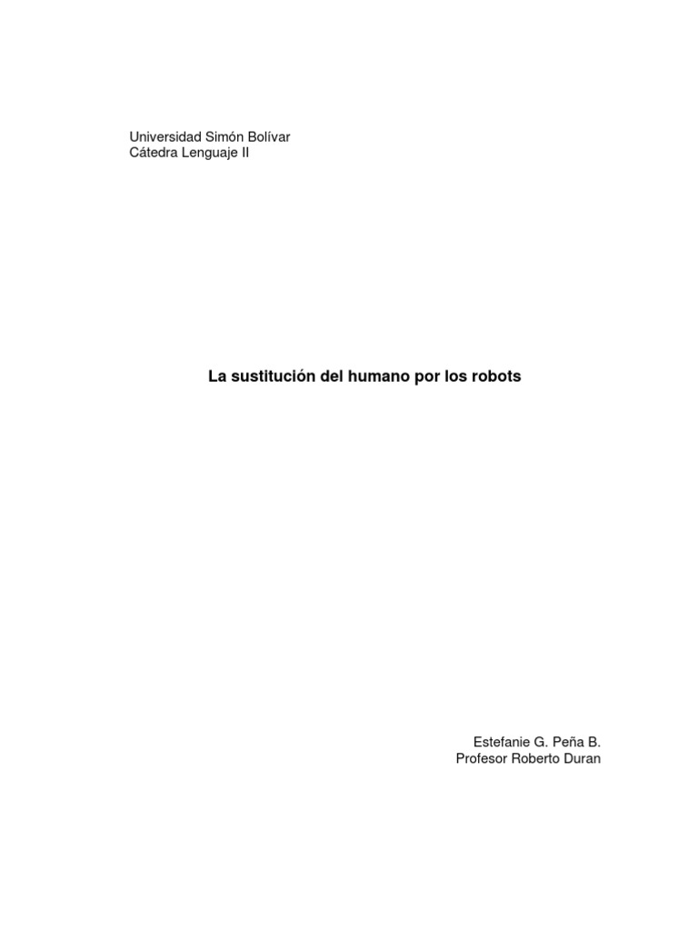 Impacto de los Robots en el Trabajo | PDF | Robot | Robótica