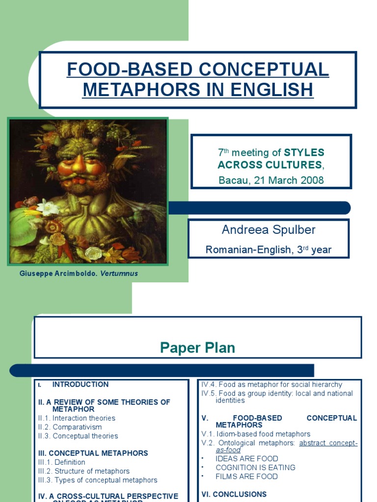 Food Metaphors in English Language | PDF | Metaphor | Concept
