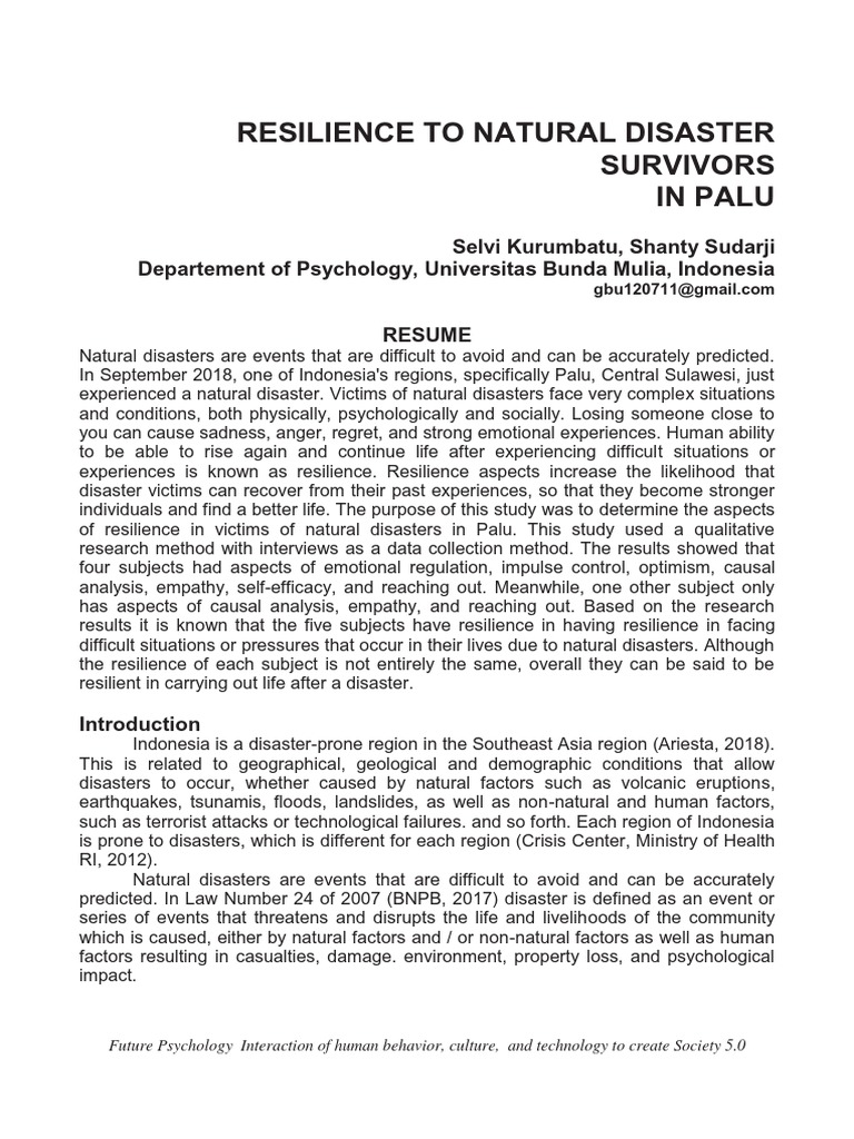 Full Paper - Selvi | PDF | Psychological Resilience | Empathy