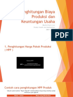 Template Perhitungan HPP Untuk UMKM | PDF